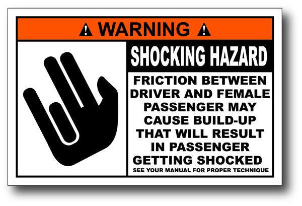 Warning Label: Shocking Hazard – ihatedecals.ca