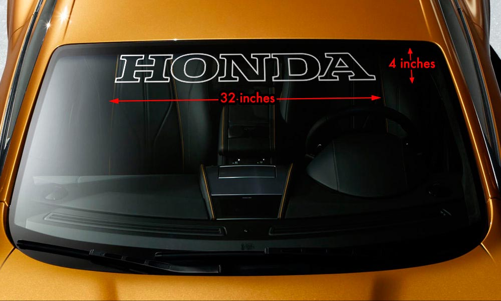 Honda Windshield Decal Sticker – ihatedecals.ca