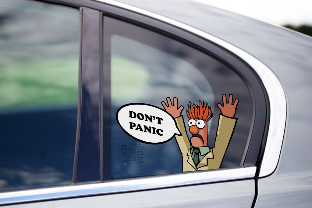 Beaker "Don't Panic" Peeking – ihatedecals.ca
