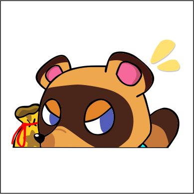 Tom Nook Peeking – ihatedecals.ca