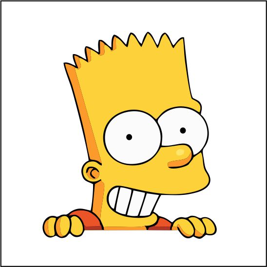Bart Simpsons Peeking – ihatedecals.ca