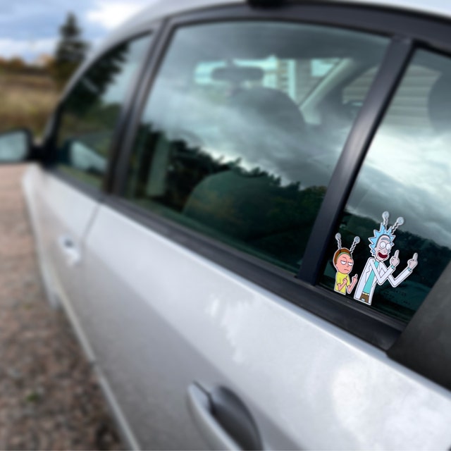 Rick and Morty Middle Finger – ihatedecals.ca