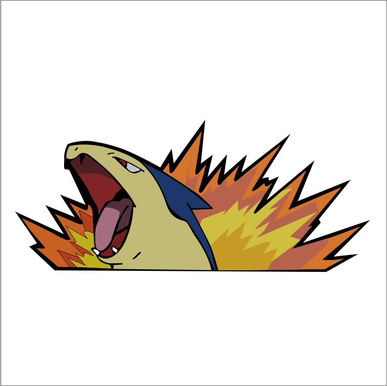 Typhlosion Peeking – ihatedecals.ca