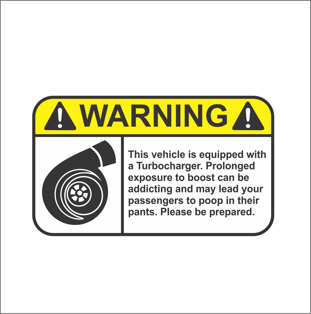 Warning Label Turbo – ihatedecals.ca