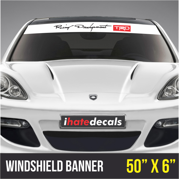 Windshield Banner TRD Racing Development – ihatedecals.ca